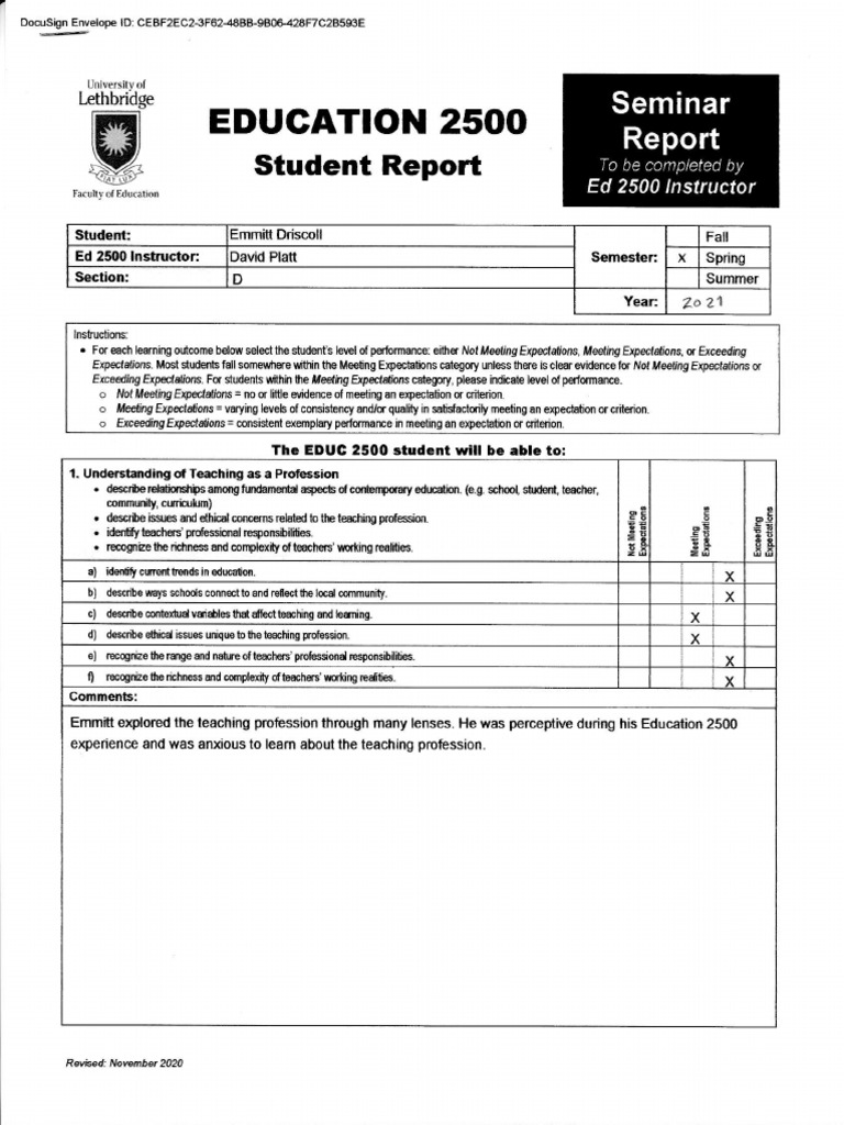 Ed 2500 Evaluation | PDF | Science & Mathematics