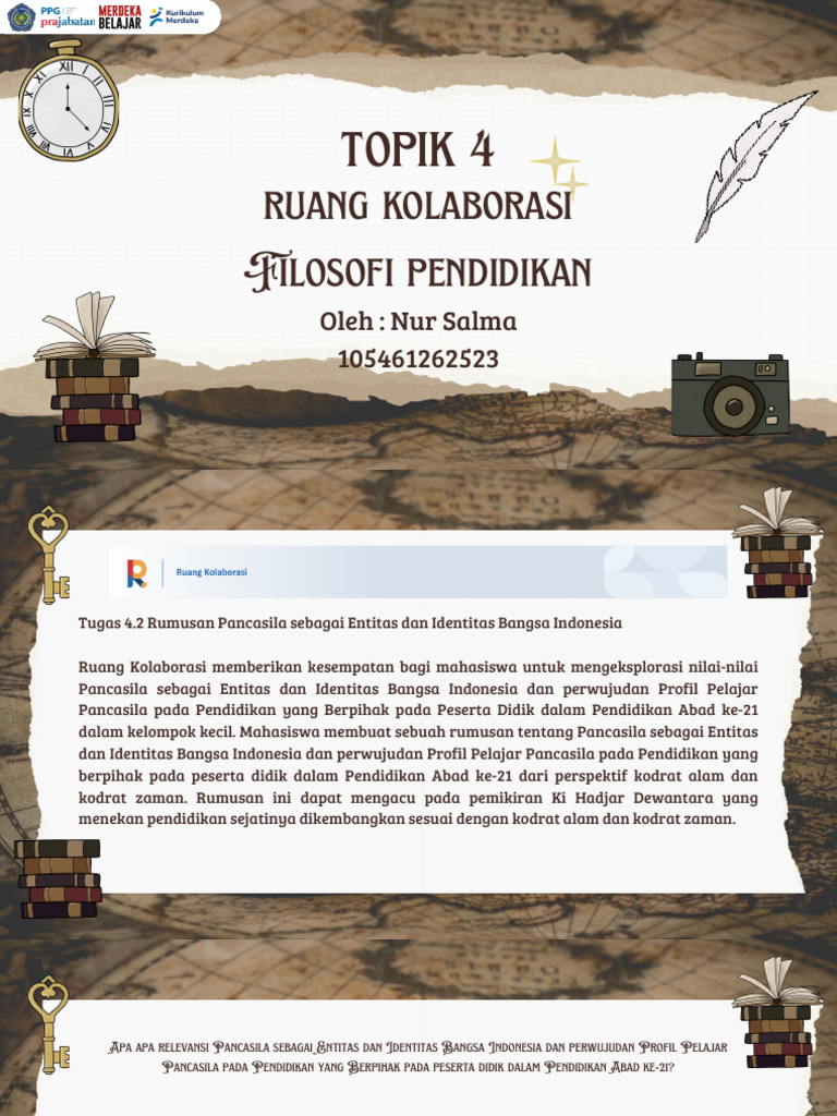 Topik 4 Ruang Kolaborasi Filosofi Pendidikan | PDF