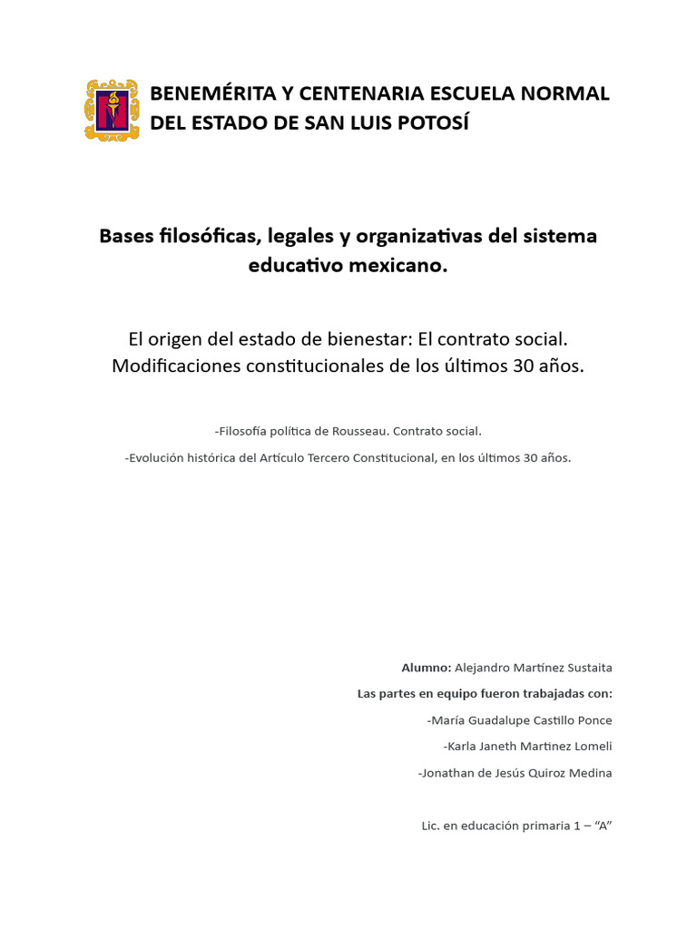 Russeau | PDF | Jean-Jacques Rousseau | Contrato social