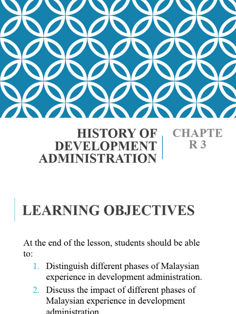 Chapter 3 - History of Development Administration | PDF | Economies | Political Science