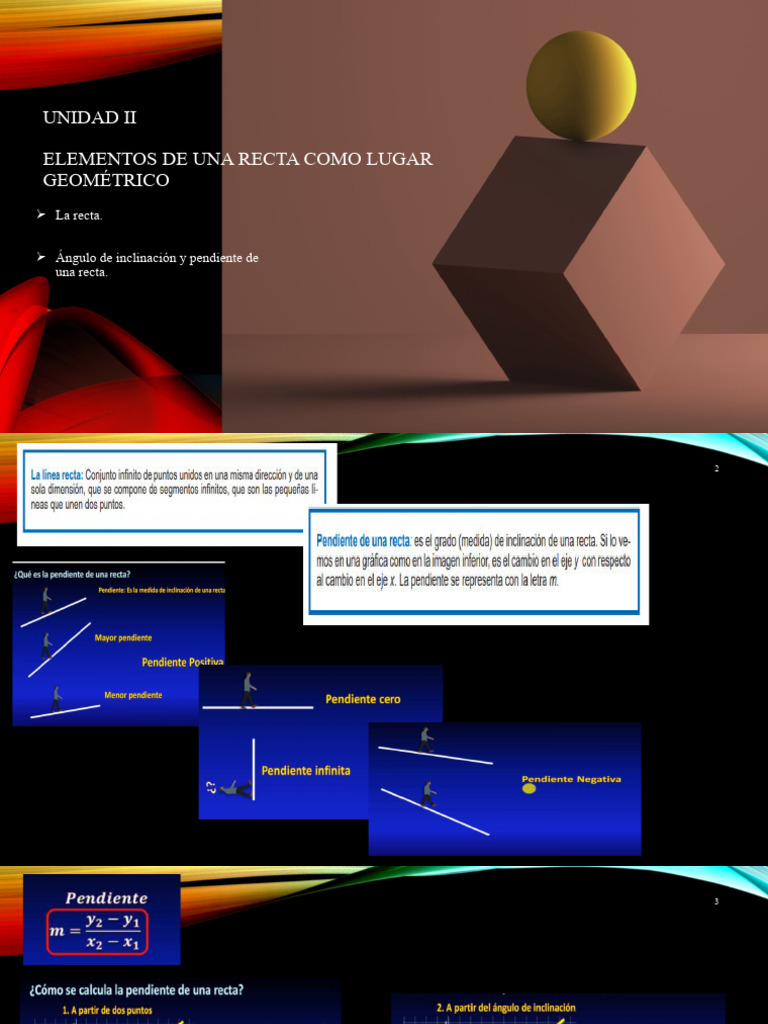 Semana3_Clase1-2_Elementos de una recta como lugar geometrico | PDF