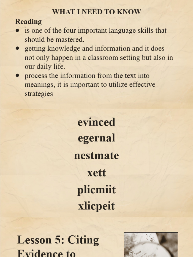 Citing Evidence | PDF | Knowledge | Evidence