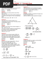Triangles CBSE PYQ WORKSHEET | PDF | Triangle | Euclid