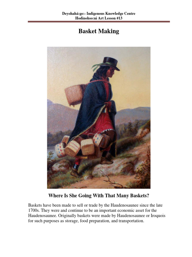 13 Basket Making Lesson | PDF | Basket Weaving