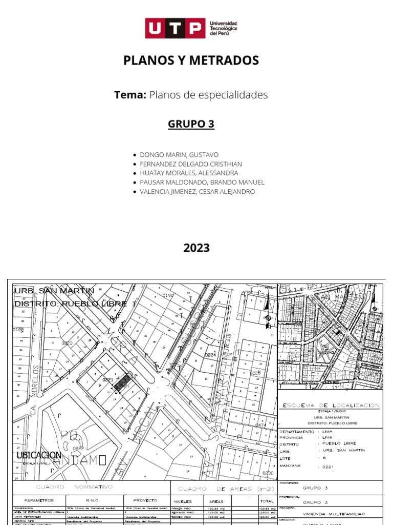 Planos y Metrados-grupo 3 | PDF