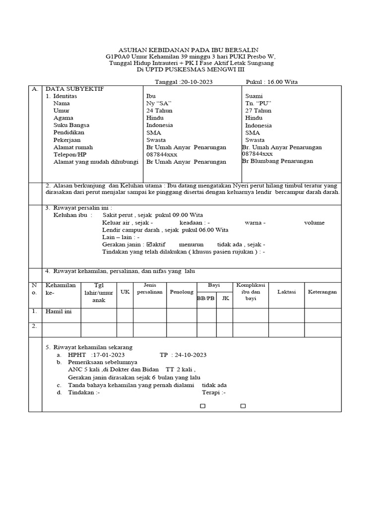 Askeb 1 Inc Komplikasi | PDF