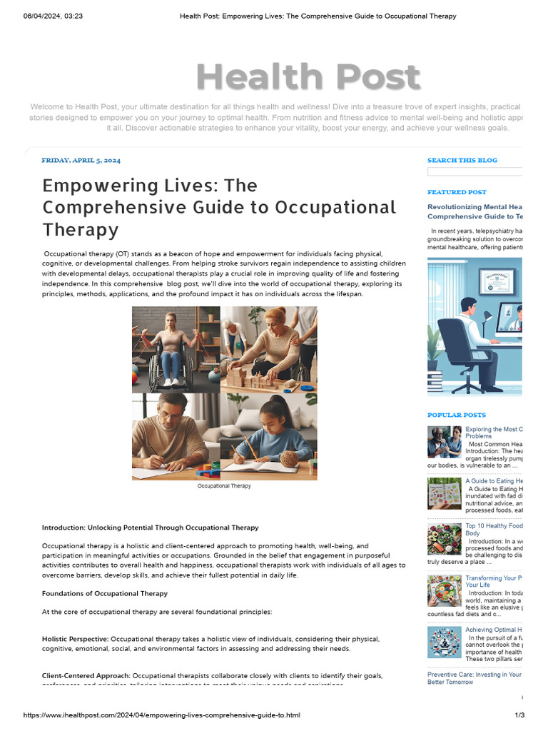 Health Post - Empowering Lives - The Comprehensive Guide To ...