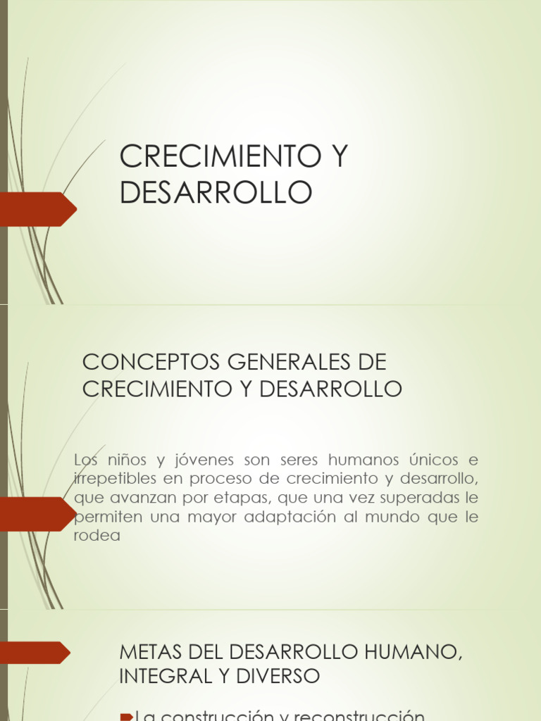 Crecimiento y Desarrollo | PDF | Nutrición | Dieta y nutrición