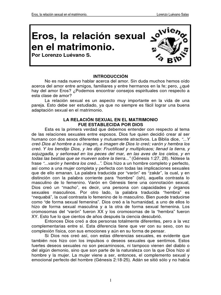 EROS | PDF | Amor | Matrimonio