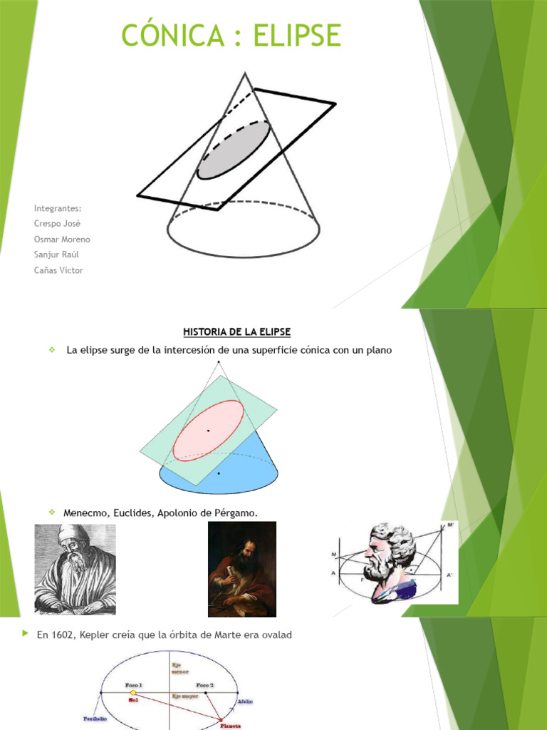 ELIPSE PRESENTACION | PDF | Elipse | Geometría euclidiana