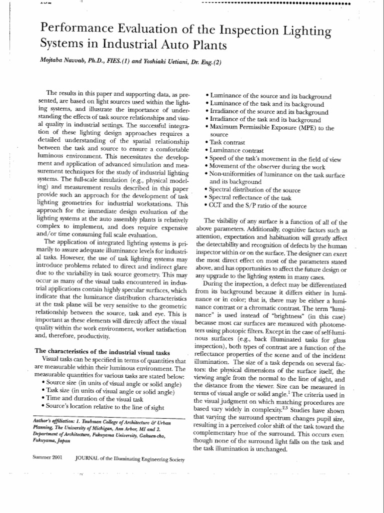 Lightning Inspection-08-IESNA2001Summerrpp151 | PDF