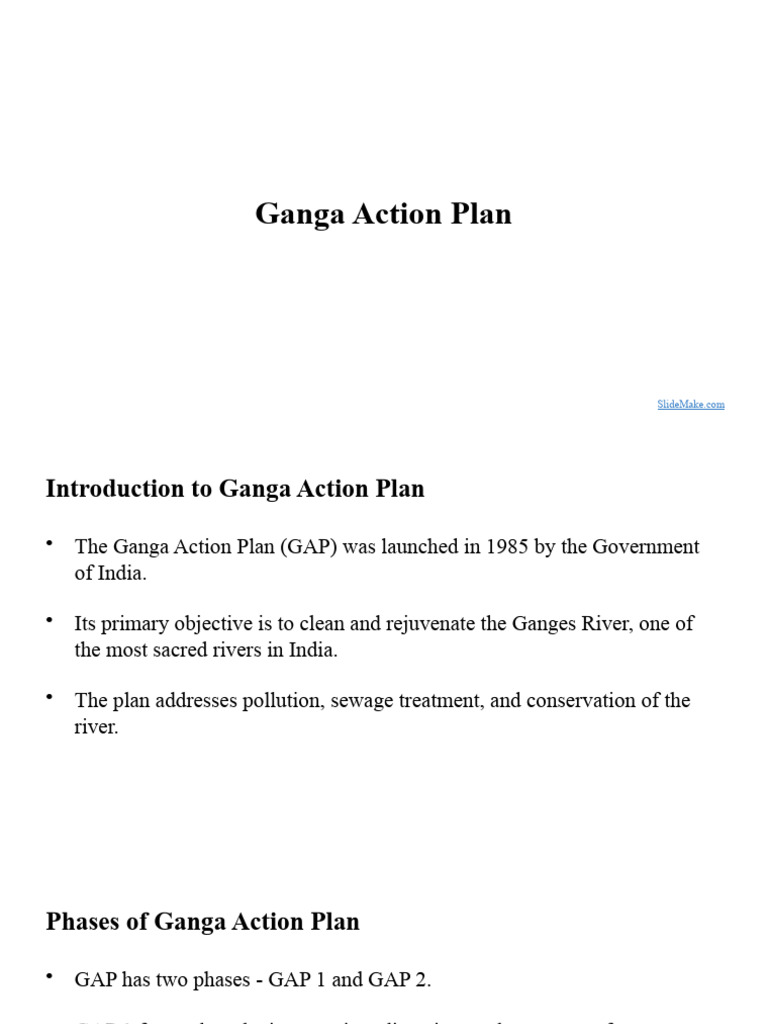 Ganga Action Plan | PDF | Sustainability | Conservation Biology