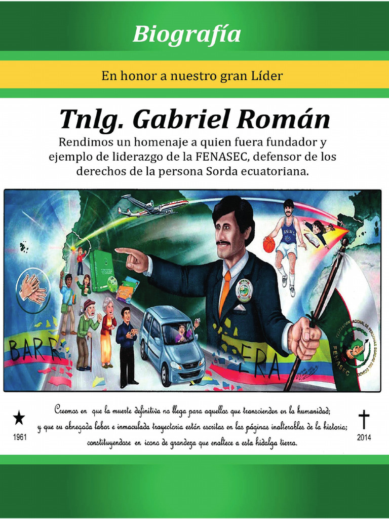 Biografía Gabriel Román | PDF | Ecuador | Escuelas