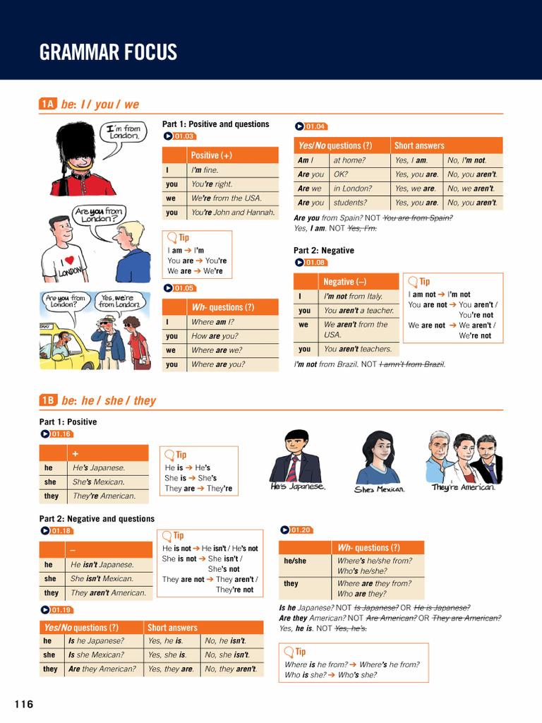 Lesson #1_ Grammar A1 | PDF