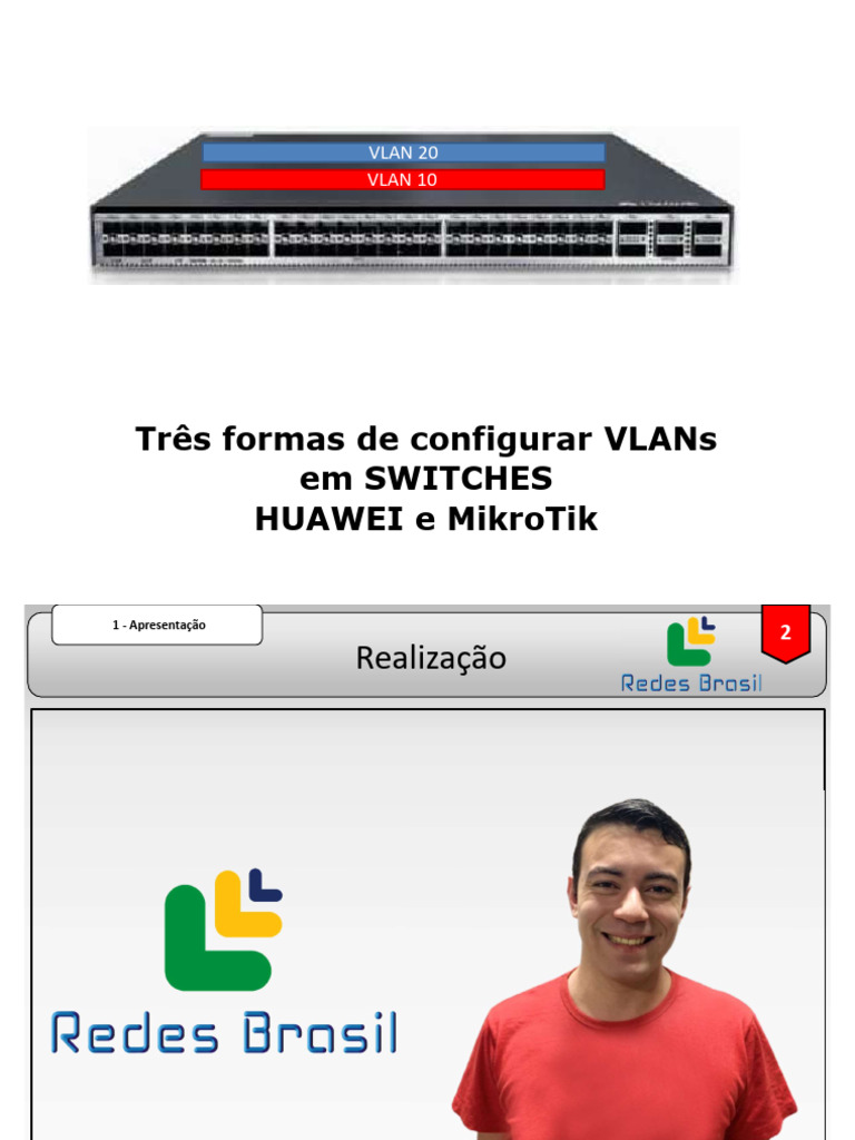 3 Formas de Configurar Vlan em Equipamentos Mikrotik e Huawei | PDF ...