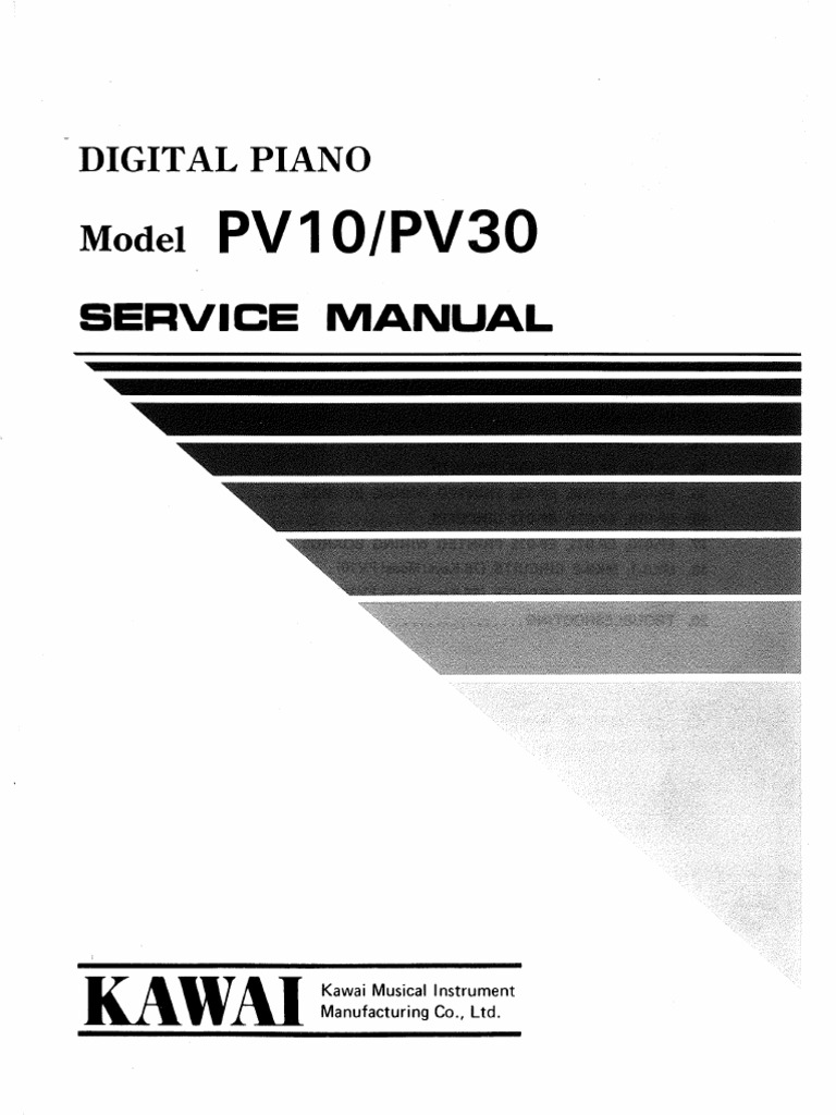 Kawai Digital Pianos PV10 PV30 | PDF