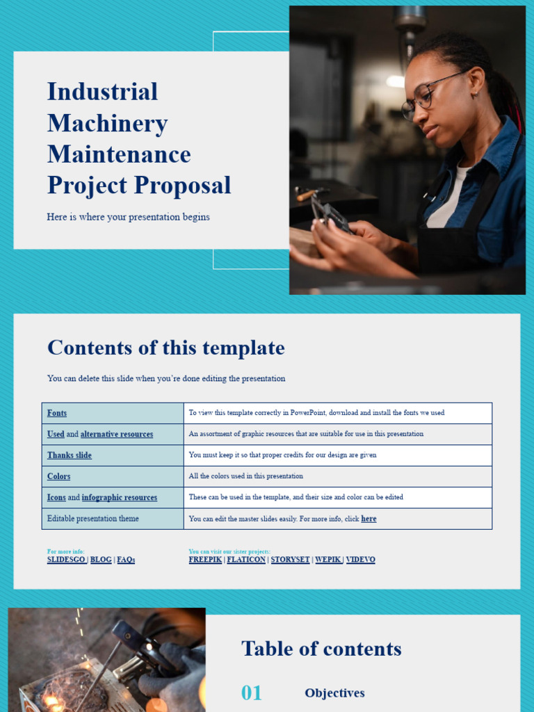 Industrial Machinery Maintenance Project Proposal by Slidesgo | PDF | Expense | Customer ...