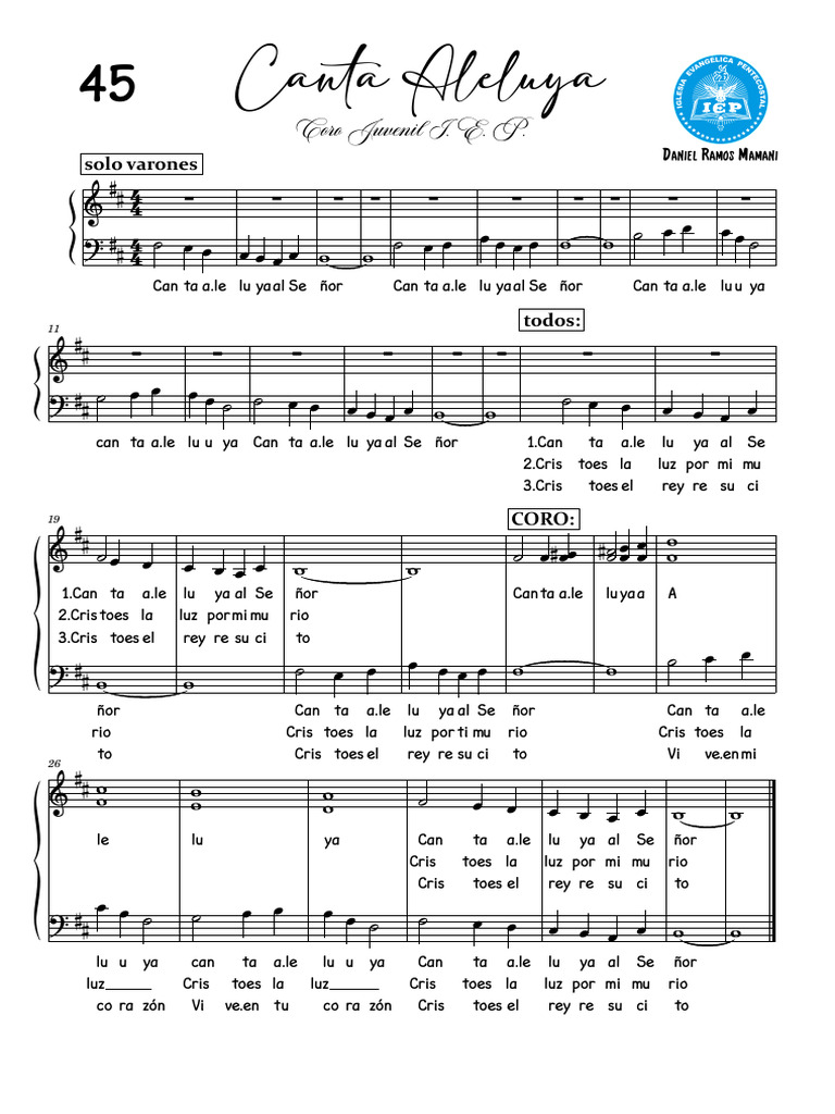 Canta Aleluya Iep | PDF