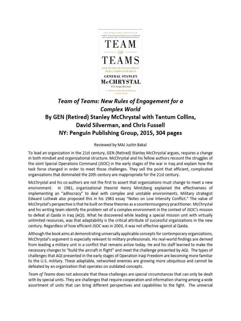 Book1-Team of Teams_TEXT | PDF