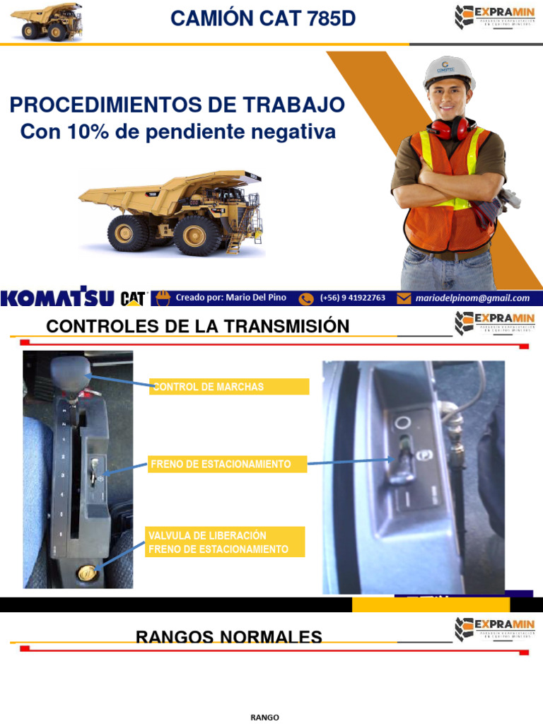 Instructivo de Operación Cat 785D | PDF | Camión | Neumático