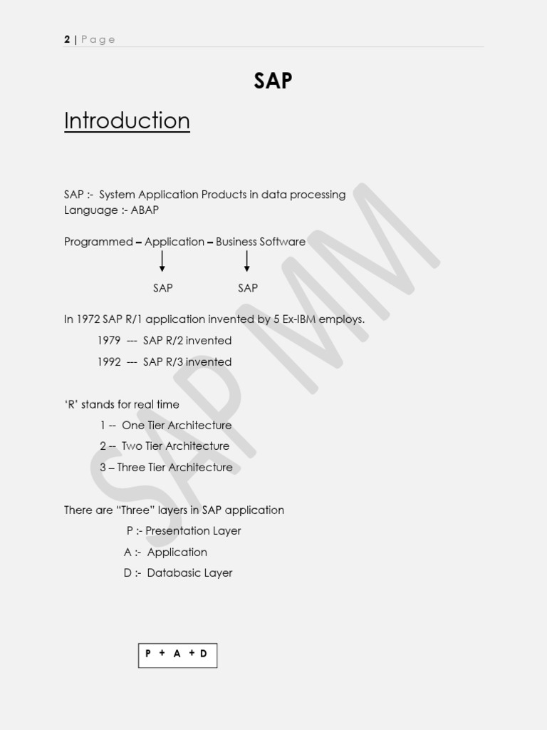 SAP_MM Introduction & Enterprise Structure | PDF | Enterprise Resource ...