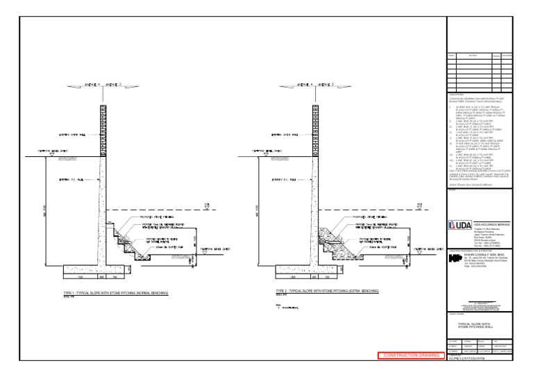 GT06 - Typical Slope With Stone Pitching Wall | PDF