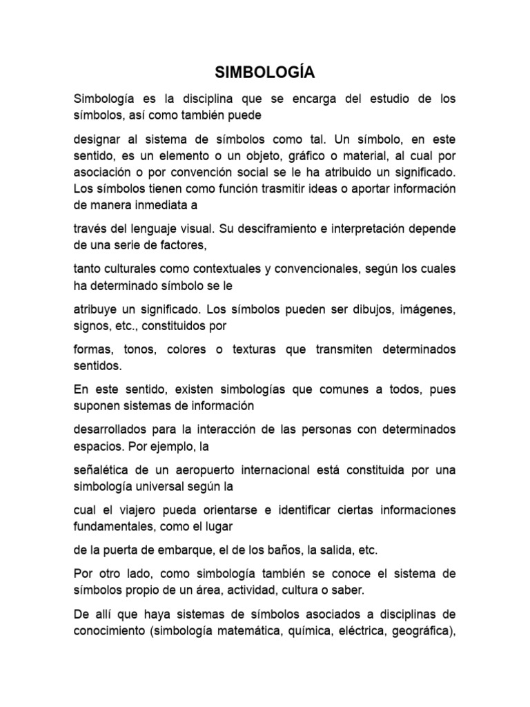 SIMBOLOGÍA | Descargar gratis PDF | Los símbolos | Dibujo