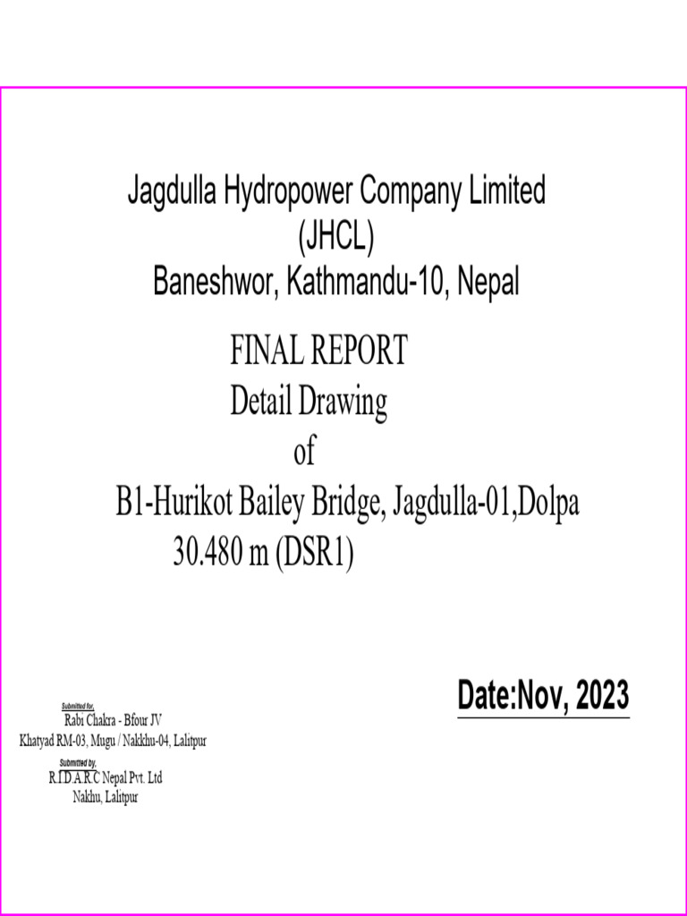 Jagdulla Hydropower Company Limited (JHCL) Baneshwor, Kathmandu-10 ...