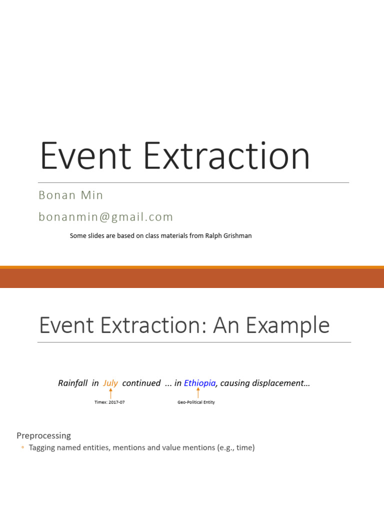 event_extraction | PDF | Part Of Speech | Linguistics