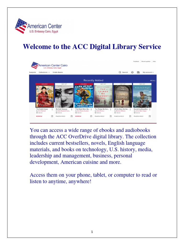 ACC OverDrive Digital Library | PDF | Career & Growth | Business