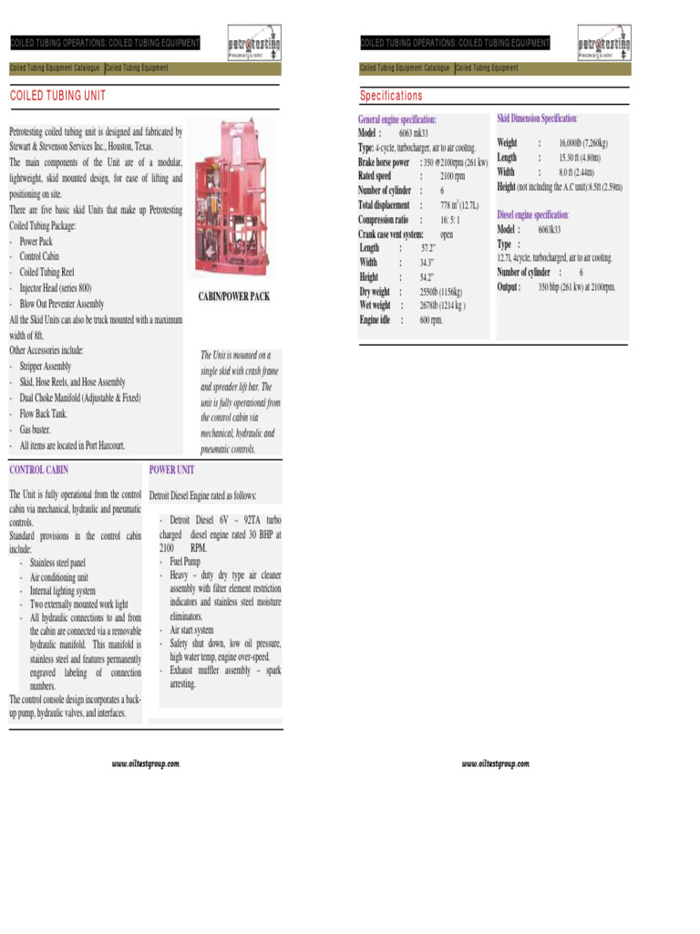 PT Control Cabin Power Pack | PDF | Diesel Engine | Truck