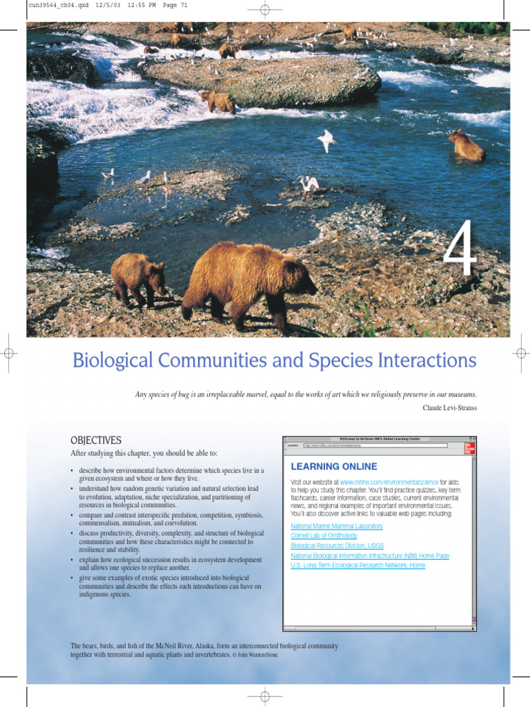 CH 04 | PDF | Predation | Ecological Niche CH 04 | PDF | Predation | Ecological Niche