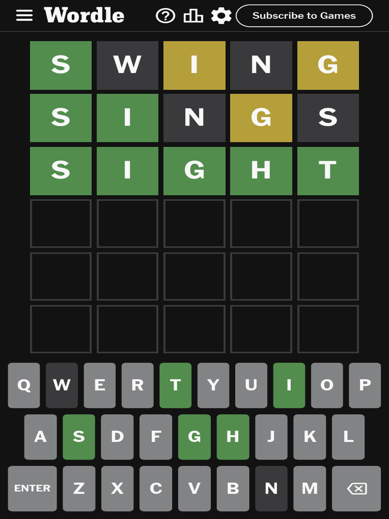 Wordle Game Grid Layout | PDF