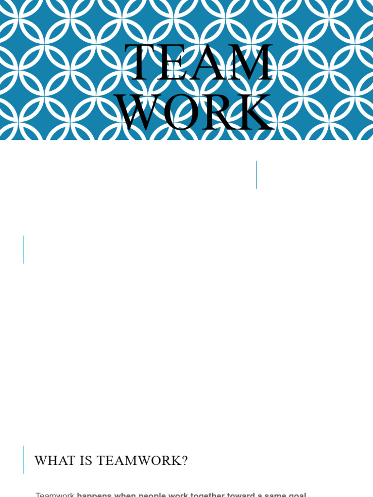 Team Work | PDF | Communication | Employment