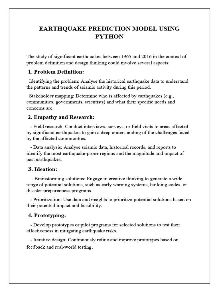 AI Phase5 | Download Free PDF | Mean Squared Error | Earthquakes