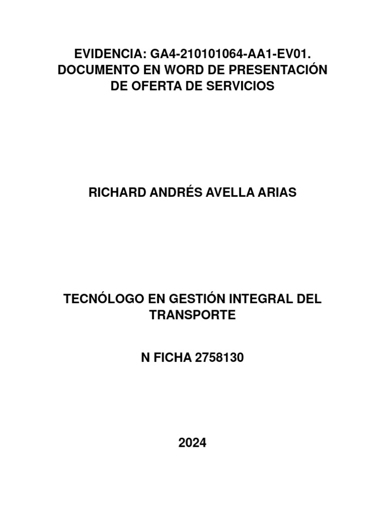 EVIDENCIA de Doc Word. | PDF