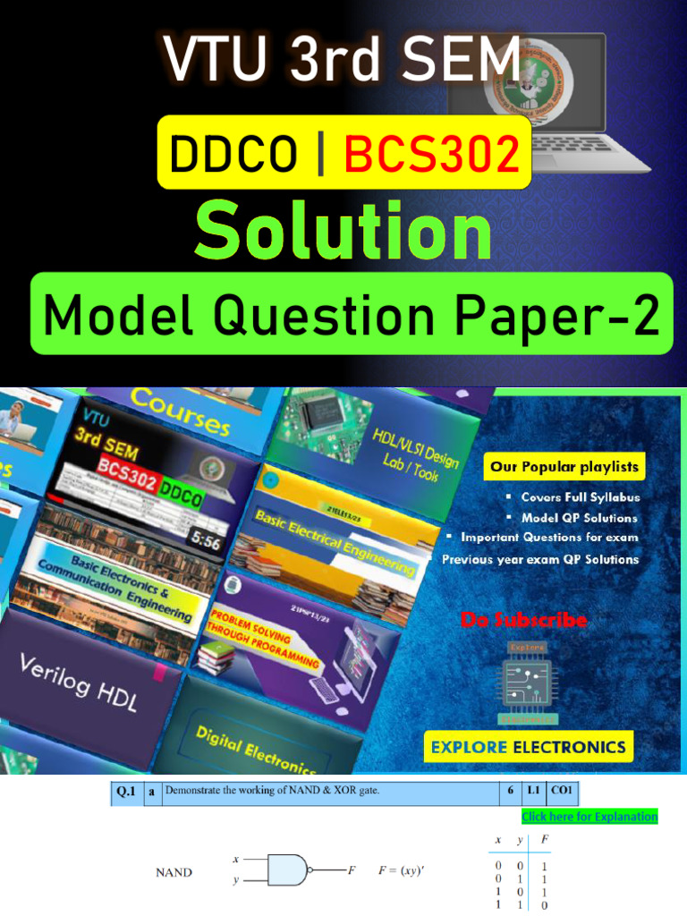 DDCO Model Paper | PDF | Electronic Circuits | Computing