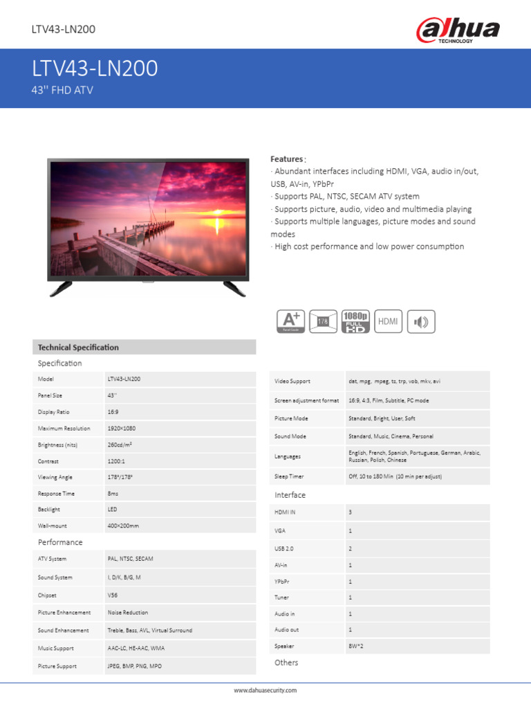 Datasheet | PDF | Hdmi | Video
