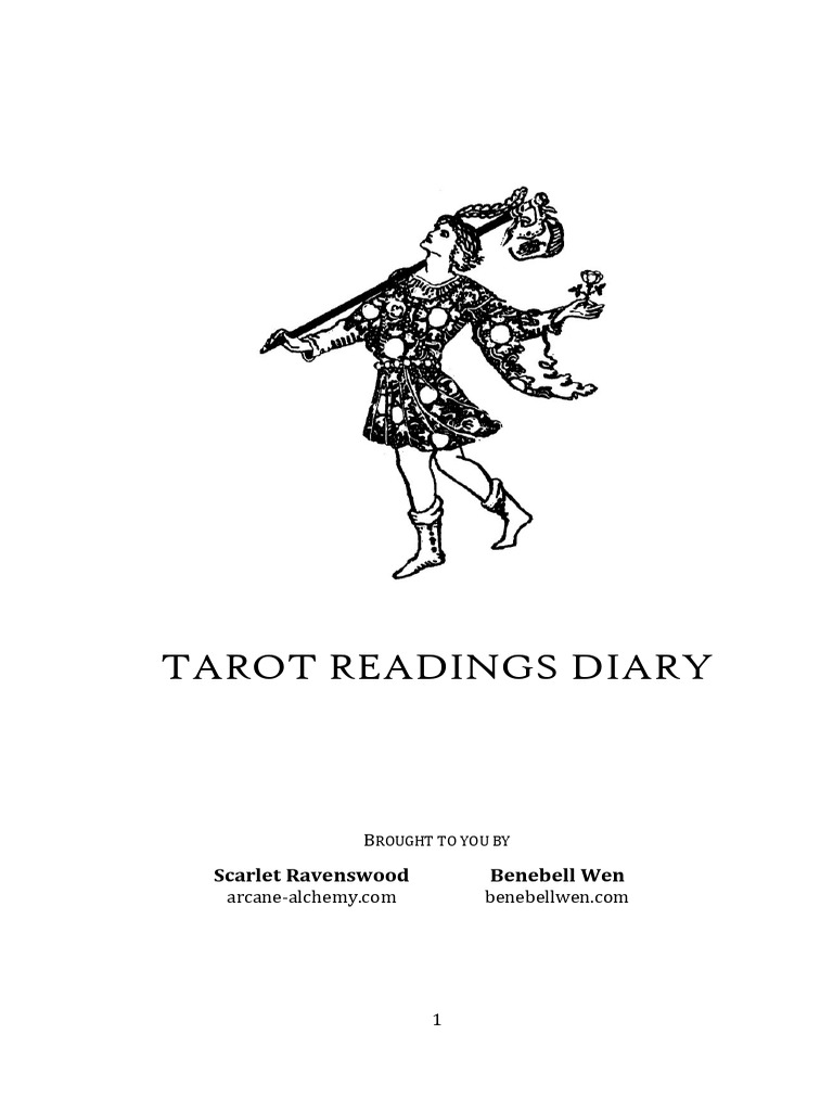 Tarot Readings Diary by Ravenswood & Wen | PDF | Playing Cards | Tarot