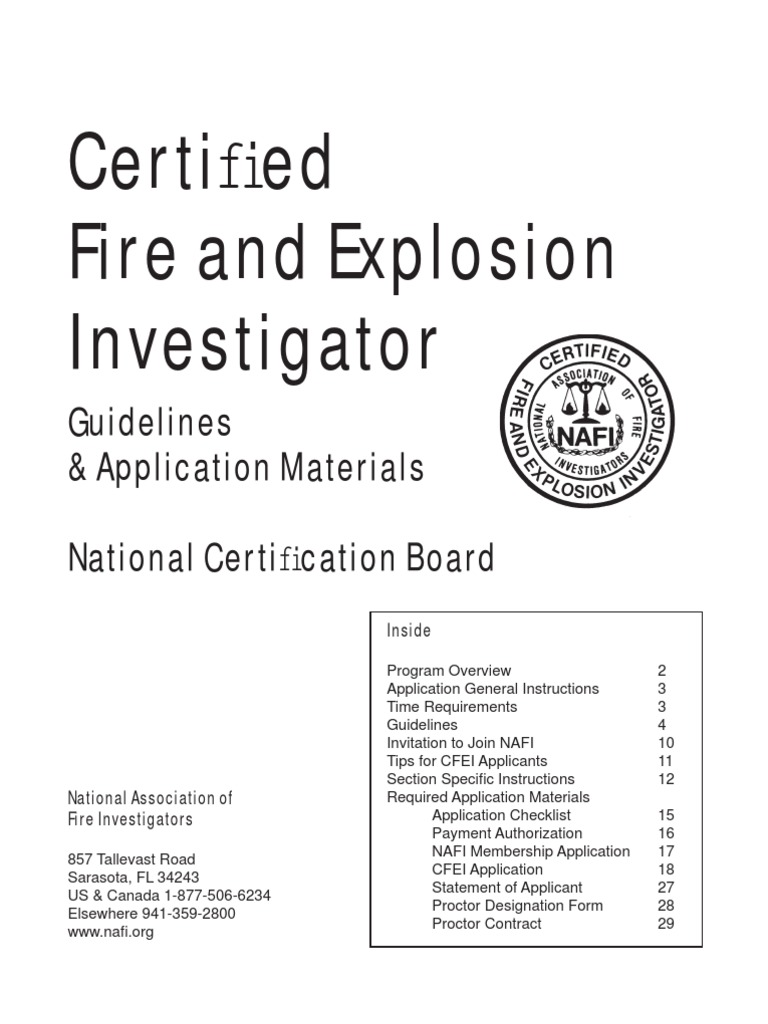 NAFI Fire Investigator | PDF | Test (Assessment) | Address (Geography)