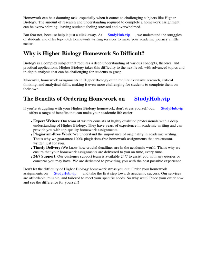 Cfe Higher Biology Homework | PDF | Translation (Biology) | Rna Splicing