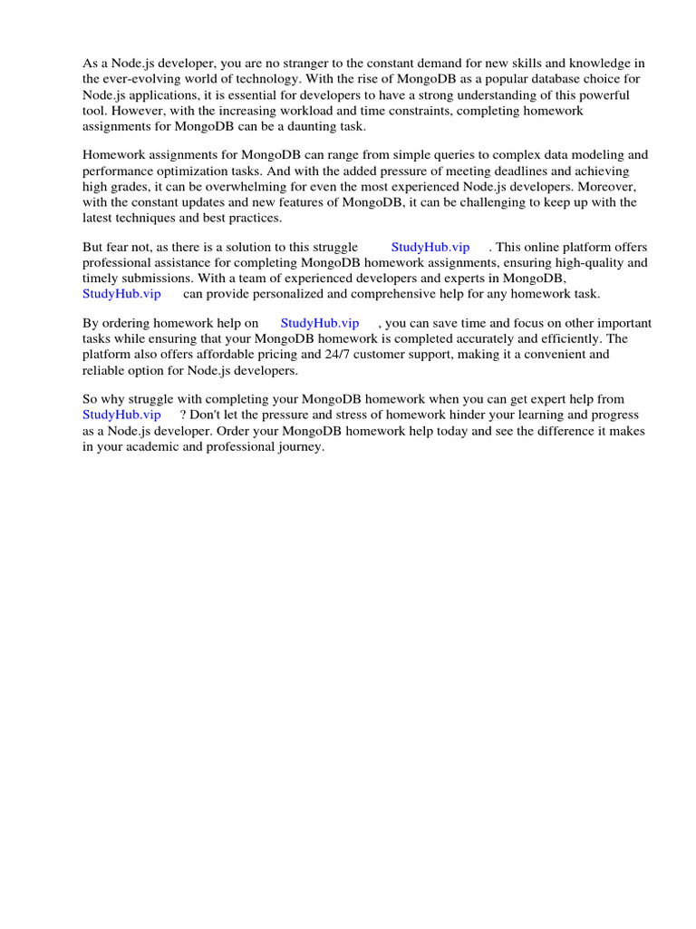 Mongodb For Node Js Developers Homework 31 Pdf Cloud Computing 9089