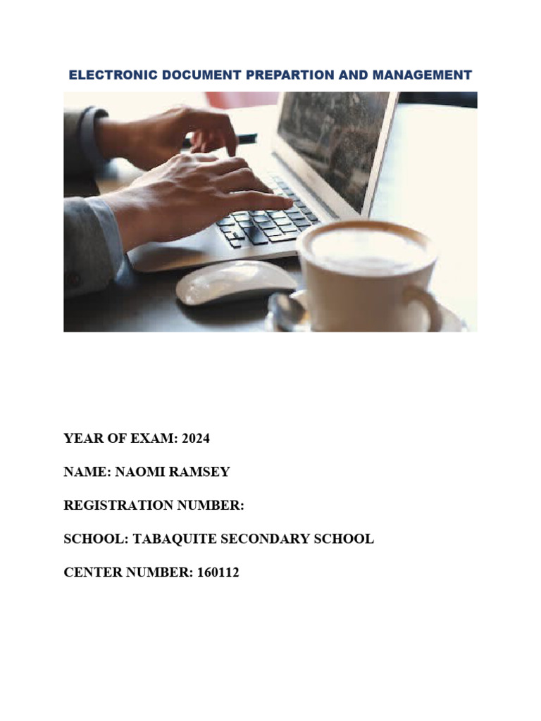 Electronic Document Prepartion and Management | PDF
