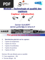 Cours - Capteur Force | PDF | Capteur | Piézoélectricité