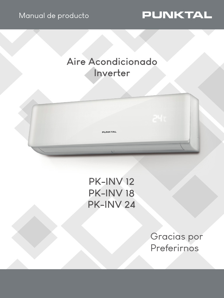 Manual Aires Pk-Inv 12 - Pk-Inv 18 - Pk-Inv 24 | PDF | Enchufes y tomas ...