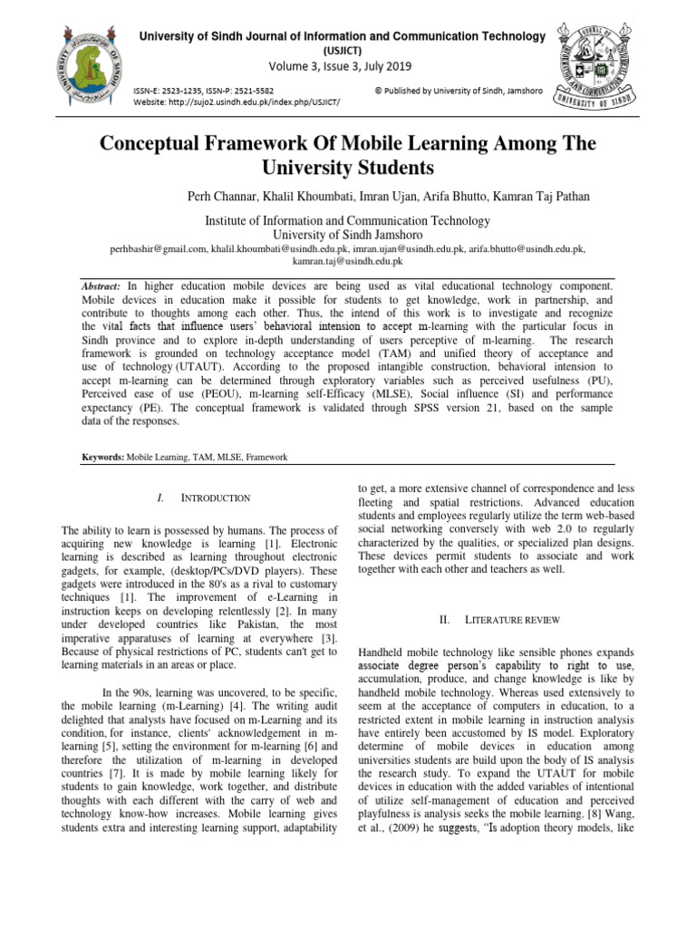 Conceptual_Framework_Of_Mobile_Learning | PDF | Cognition | Science