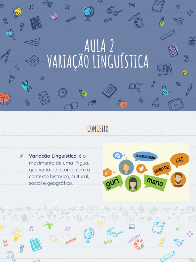 Aula 2 - Variação Linguística | PDF