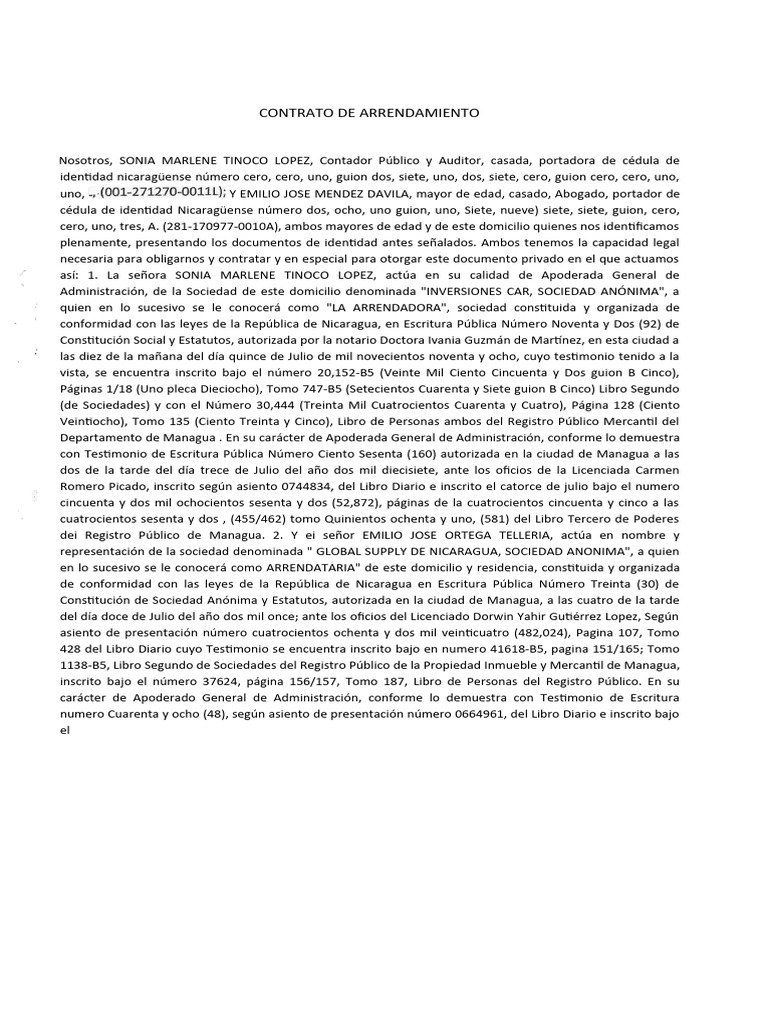 Contrato Renta - Machote | PDF | Desalojo | Daños y perjuicios