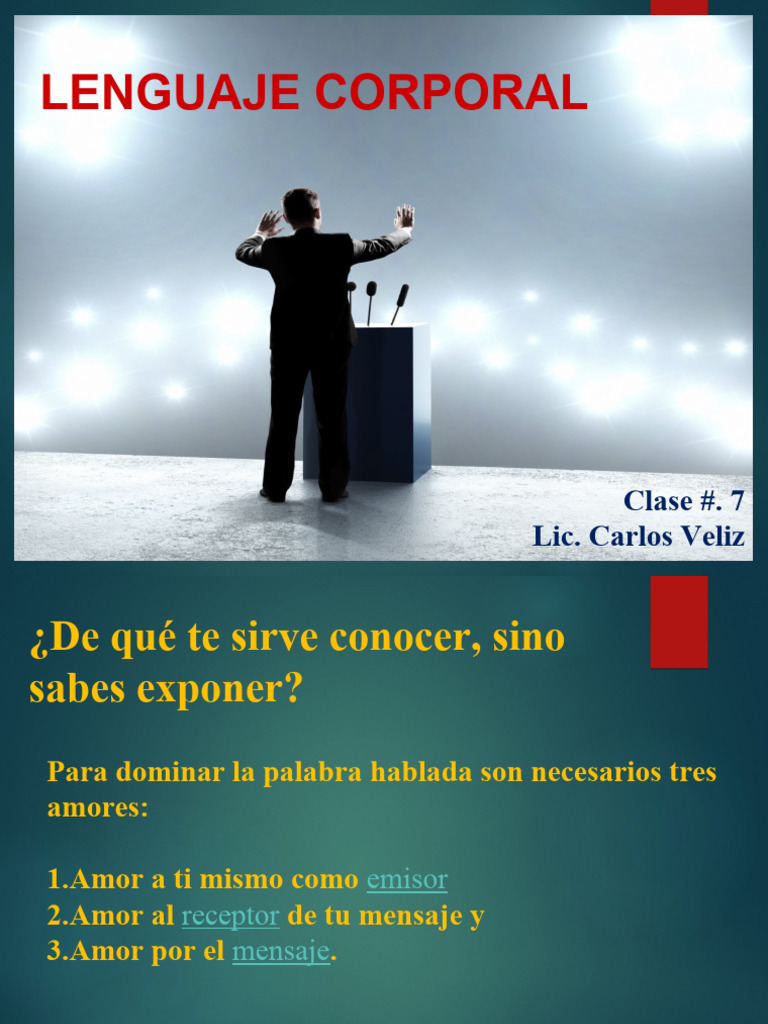 Lenguaje Corporal | PDF | Comunicación no verbal | Comunicación