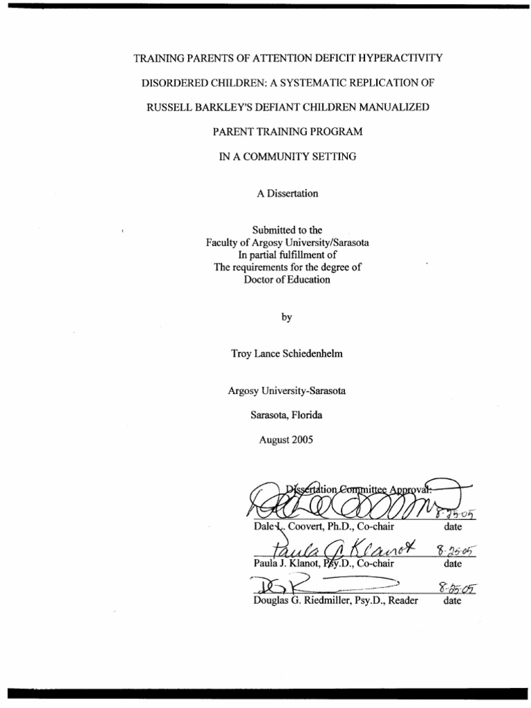 Training Parents of Attention | Download Free PDF | Attention Deficit Hyperactivity Disorder ...